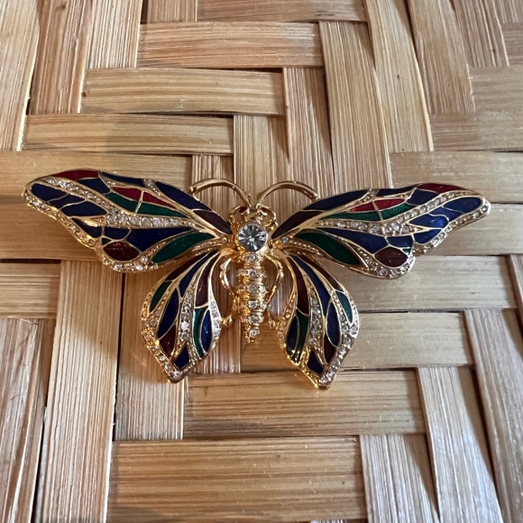 JBK | Jewelry | Vtg Butterfly Brooch Jbk Camrose Kross Jackie Kennedy ...